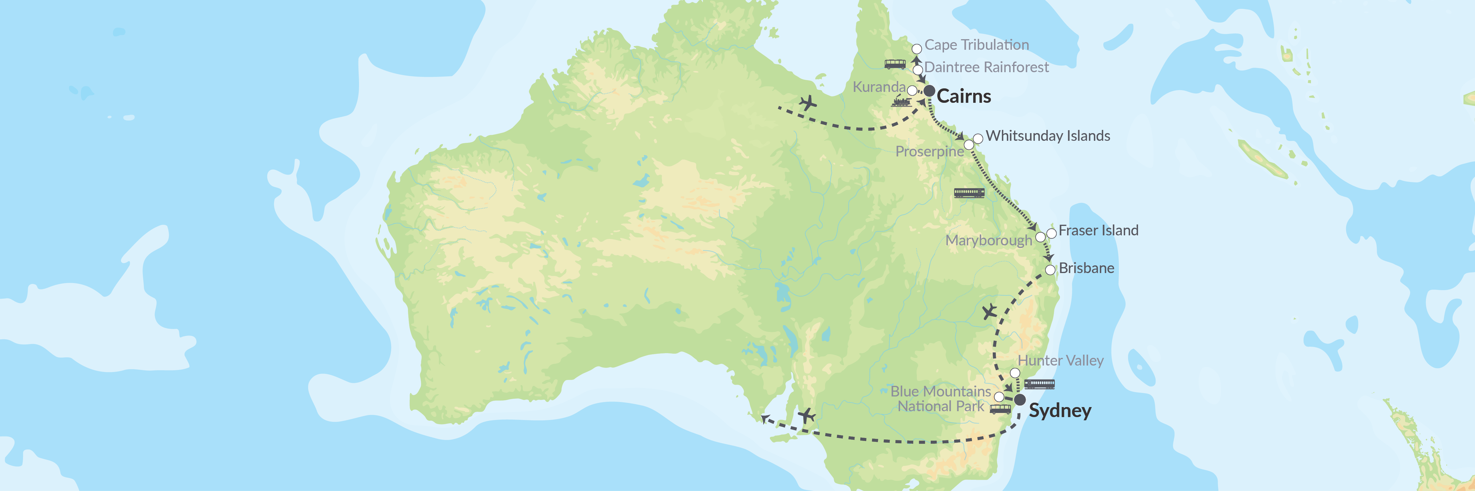 Queensland på skinner | Reis med tog i Australia - BENNS